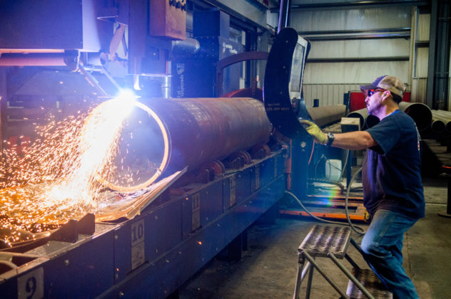 In Louisiana pipe manufacturing, supply meets demand