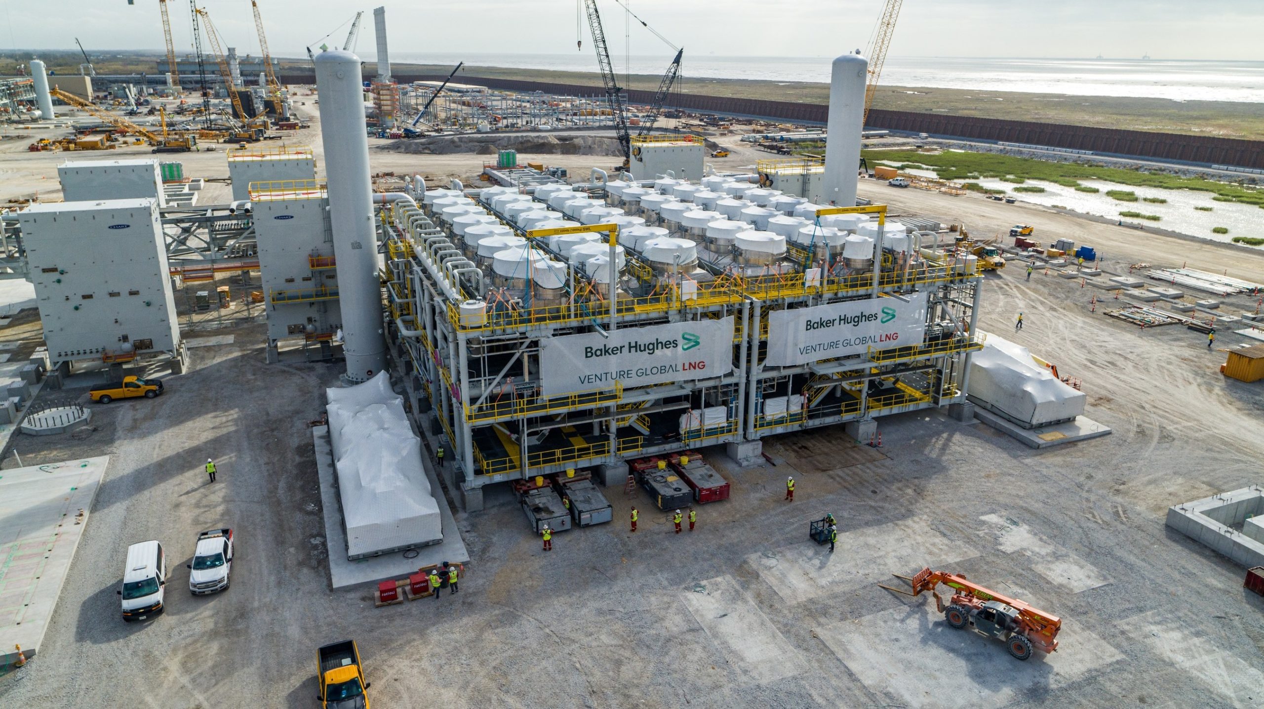 First two factory-fabricated liquefaction trains arrive at Calcasieu Pass